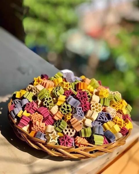 Purple Pasta Made From butterfly Pea Color Catch Eye with Competitive ...