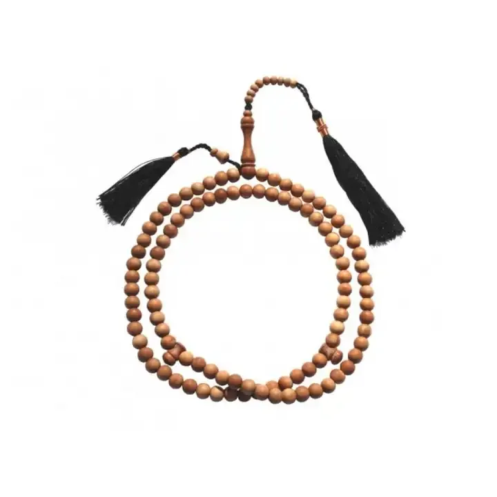 8mm Wooden Muslim Prayer Bead Tasbih 100 Bead Glossy Finished Durable ...