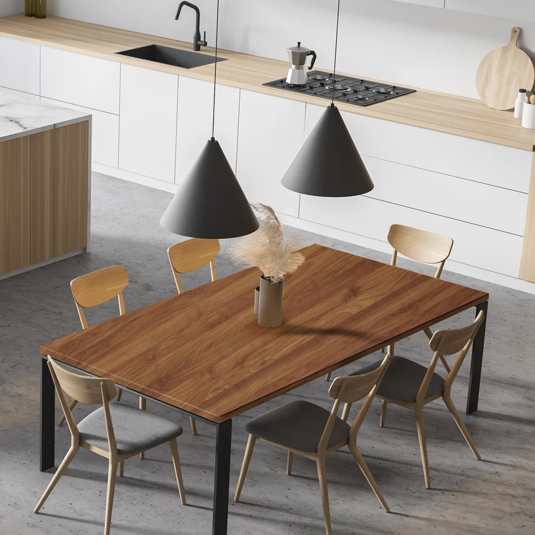 8752 Natural Walnut HPL for Hotel Furniture Decorative Use