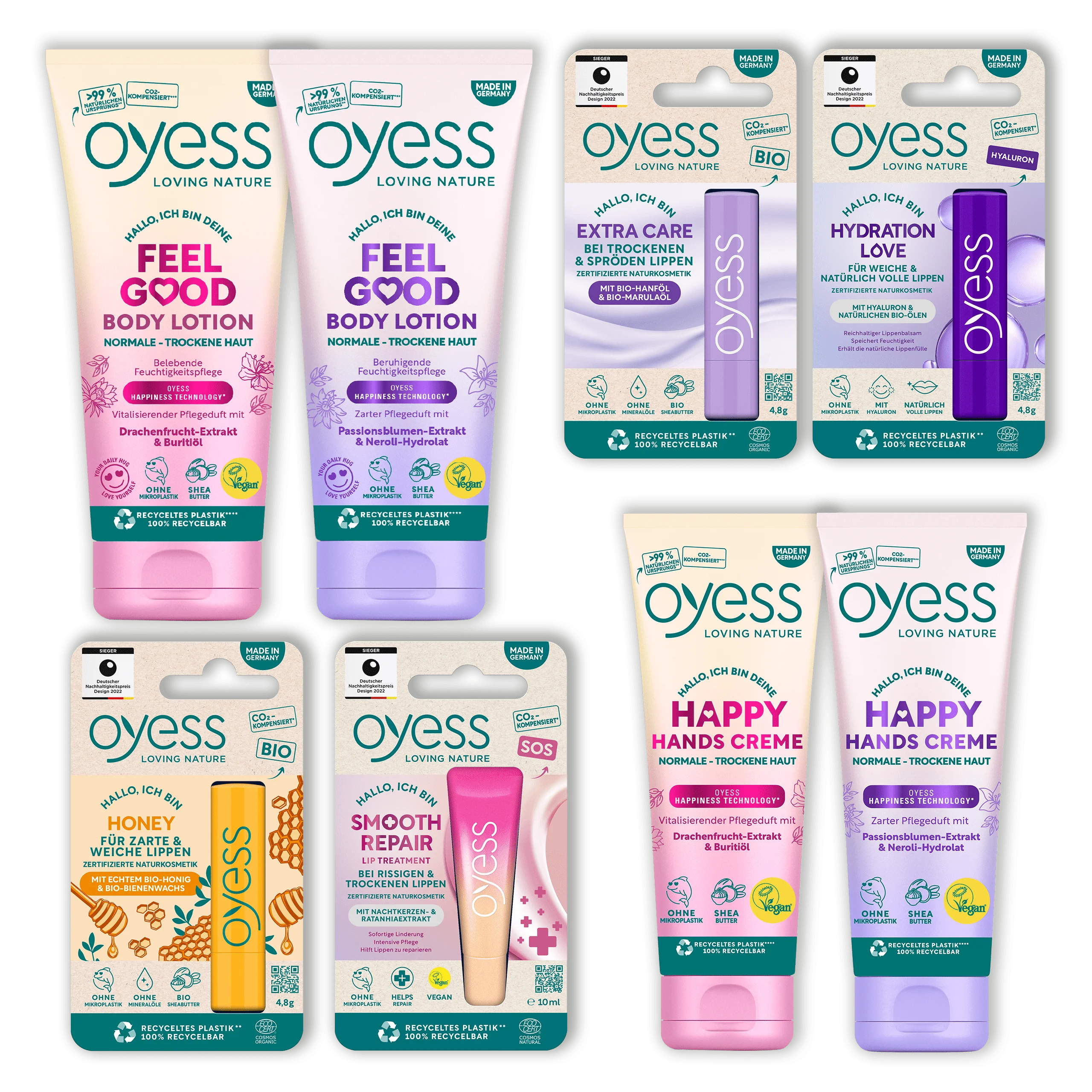 Oyess Vegan Feel Good Body Lotion Fruity With 48h Moisture And ...