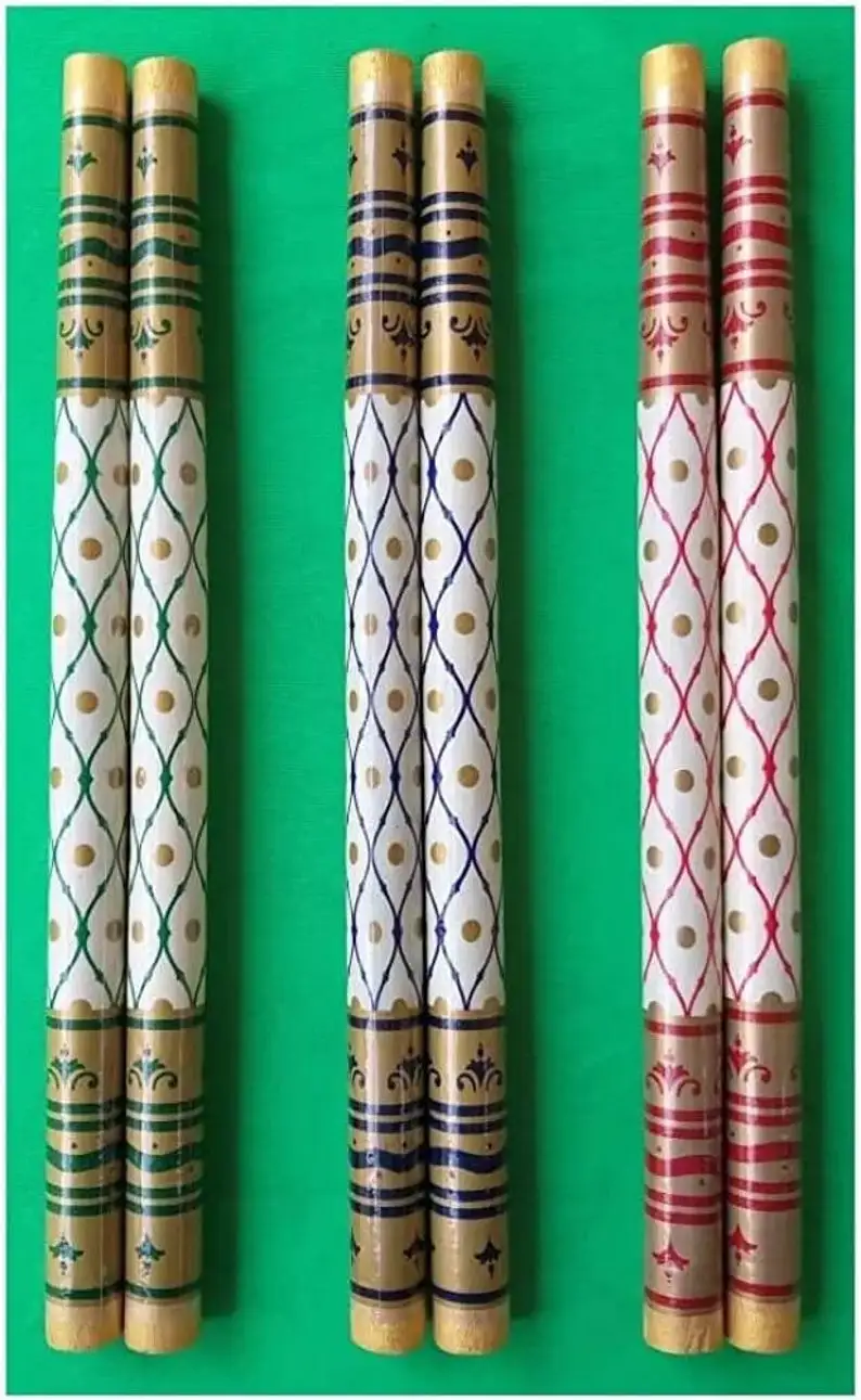Colorful Dandiya Sticks Raas Favors Navratri Dholki Sangeet Diwali Eid ...