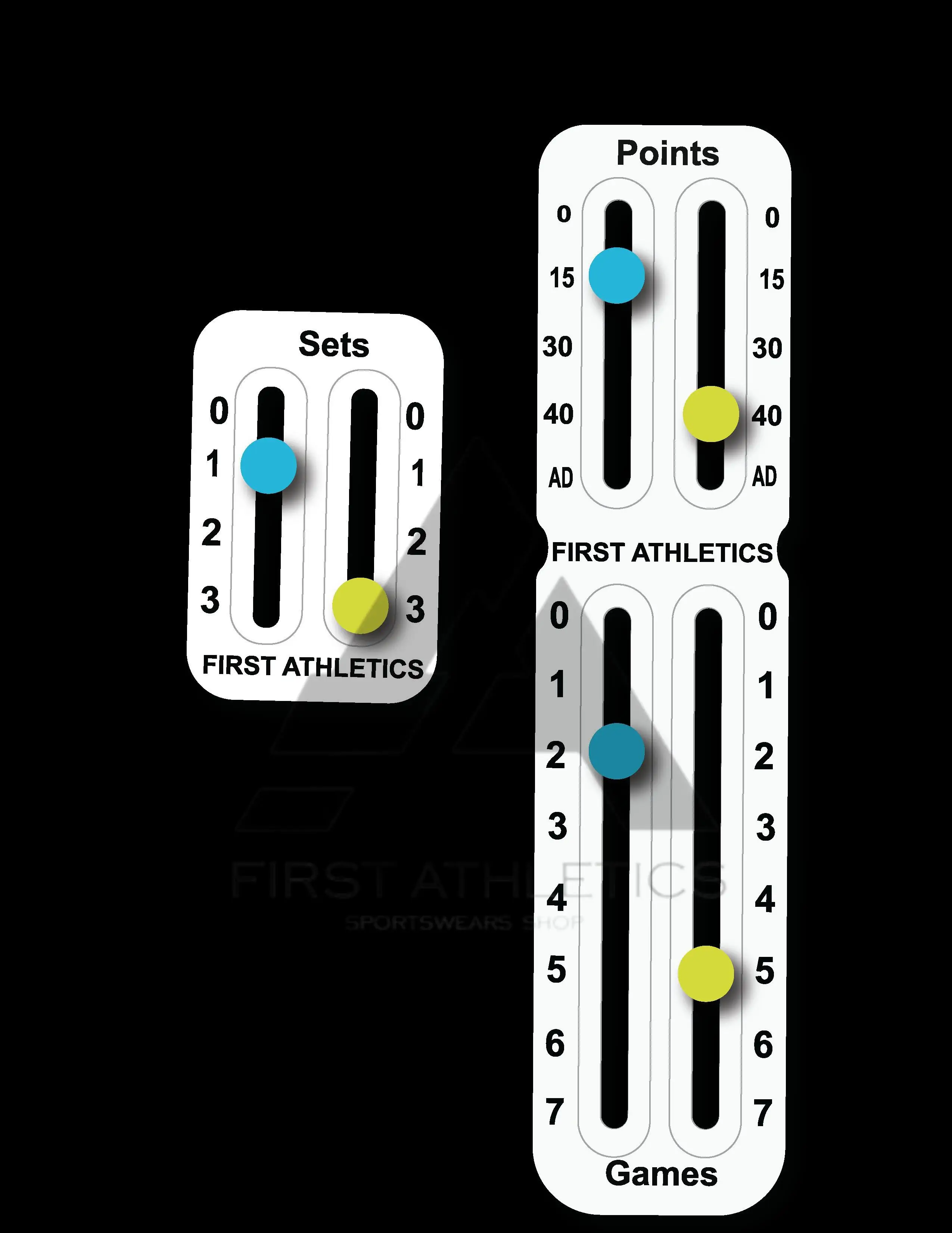 Portable Padel Racket Score Tracker Easy to Mount Manual Scorekeeper ...