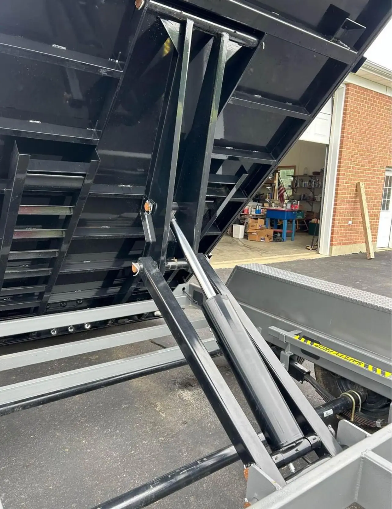 Farm Tractor Hydraulic Tipping Trailer 5-10 Ton Farm Dump Trailer 2 ...