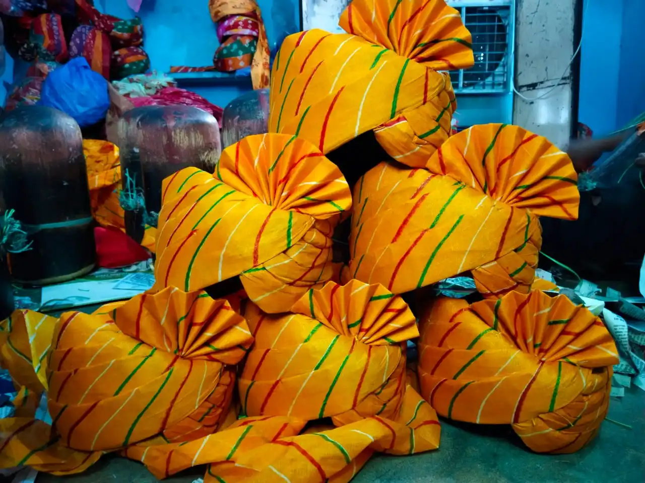 Royal Wedding Barati Lehariya Weeding Turban Safa Pagri - Buy Safa ...