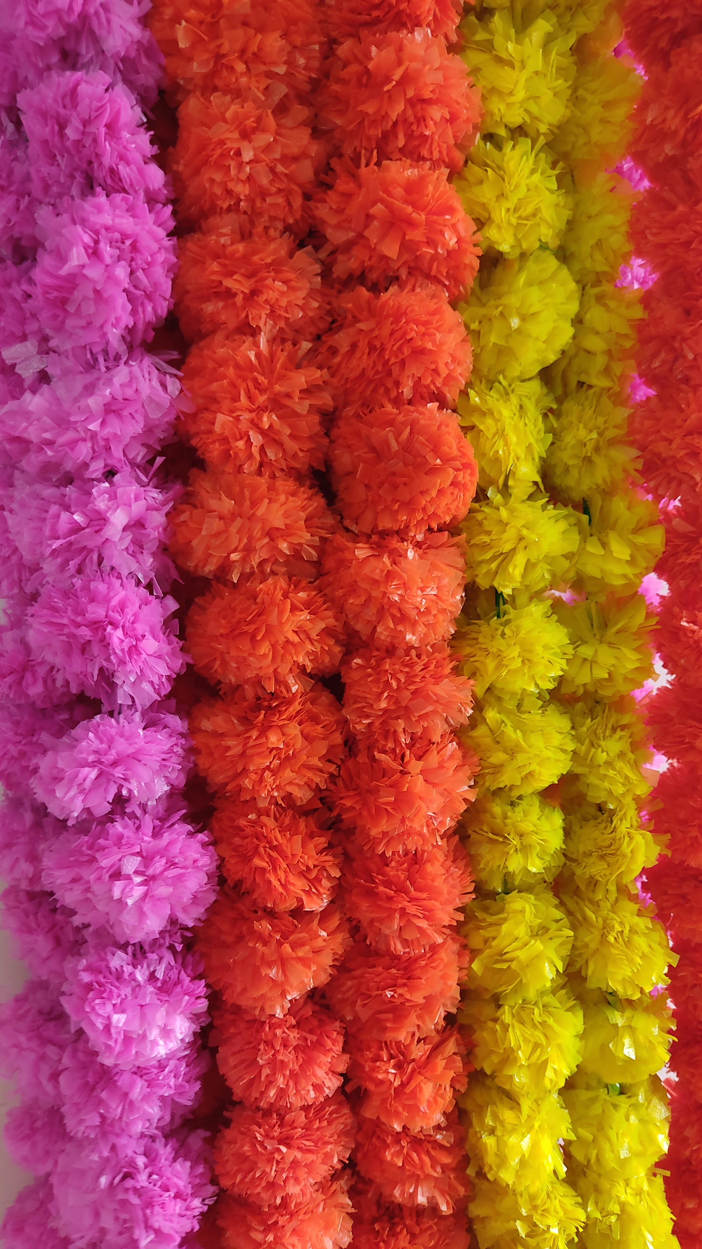 Artificial Wholesale Marigold Flower Garland String for Wedding and ...