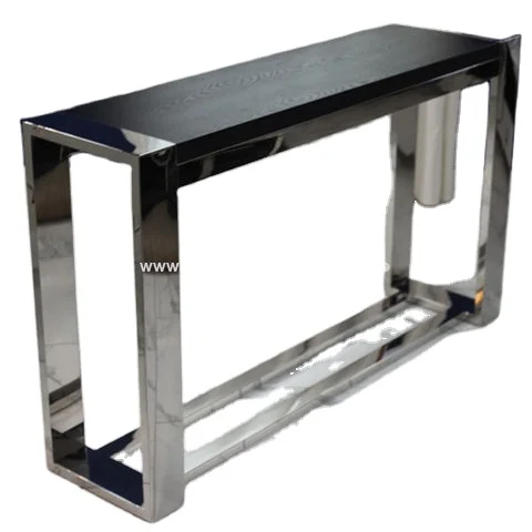 Stainless Steel Pipe Console Table With Best Quality Gold Finishing And ...