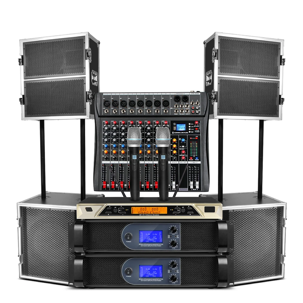 Biner Ls10 High Quality Dual 10 Inch Power 750w+750w Professional Line ...