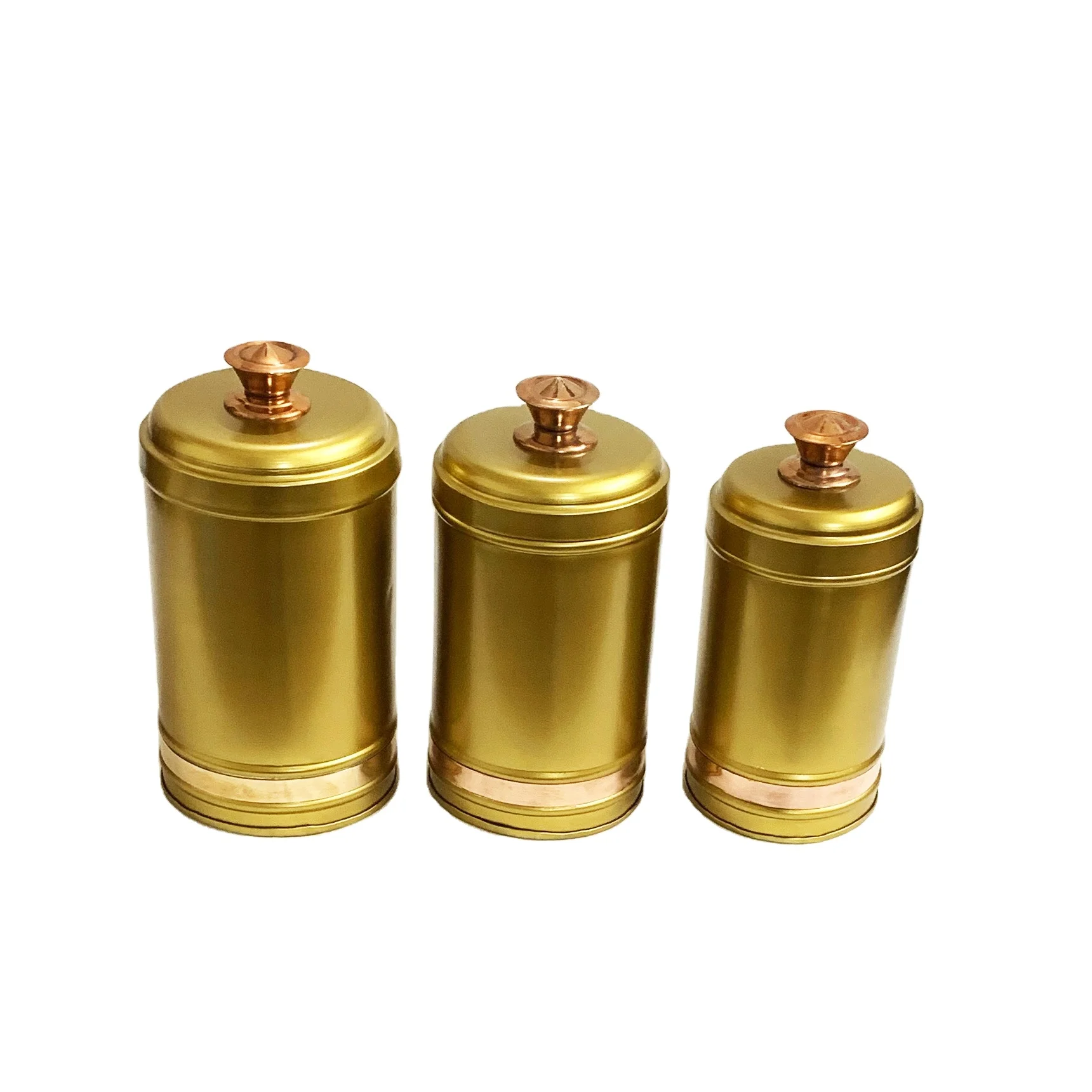 High on Demand Galvanized Metal Canister Stainless Steel Storage ...