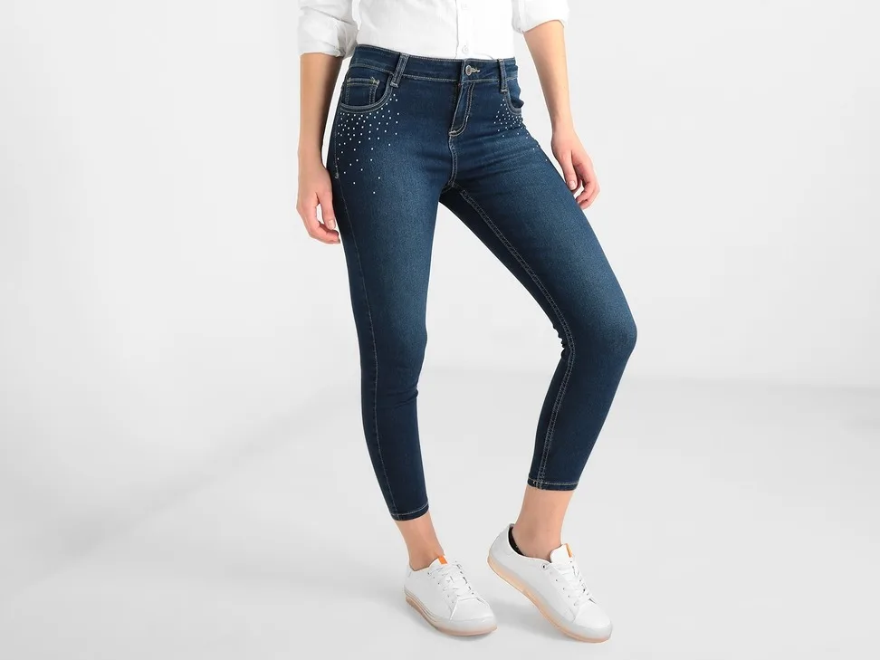 Tight Jeans Lady Jean 249 Crumple up High Waisted Young Girls Women ...