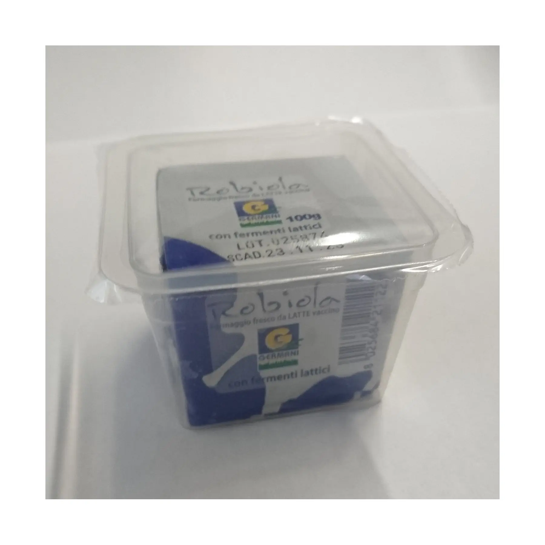 Robiola Fresh Spreadable Cow Cheese -100 Gr - Very Delicate In Plastic ...