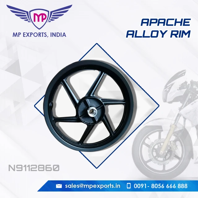 Genuine Quality Alloy Wheel for TVS Apache RTR 2W Spares Available for ...
