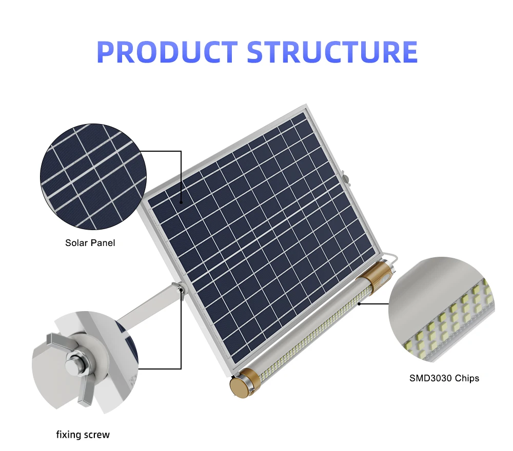 60W Tubing Solar LED Fluorescent Light - Premium Garden Performance