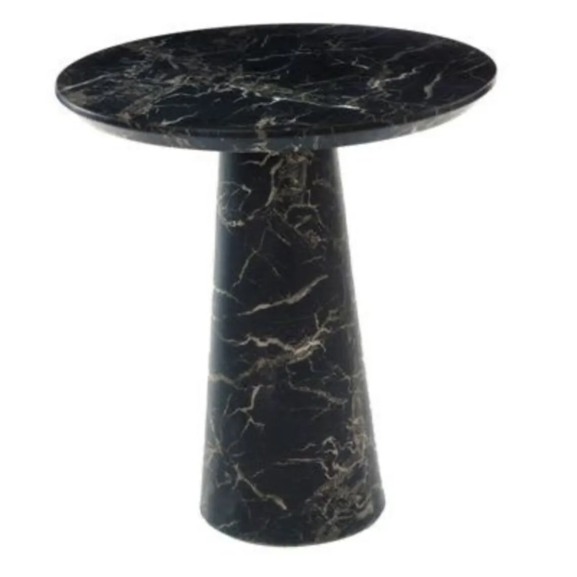 New Design Jairi Traders Black Marble Look Table Home Furniture Round ...