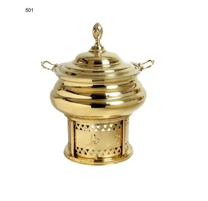 Brass Chafing Dish Luxury Gold Color Wedding Stainless Steel Brass ...