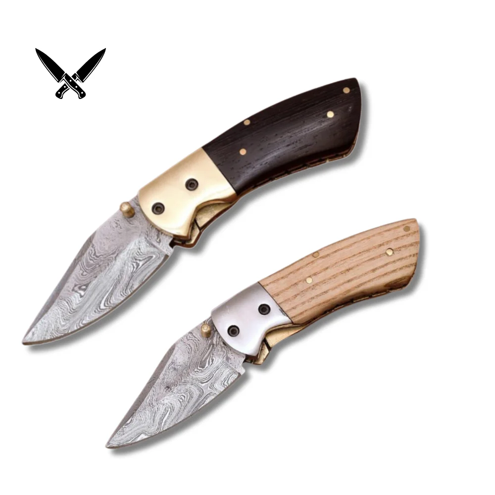 Hot Sales Wholesale Damascus Olive Wood-exotic Wenge Wood Custom Pocket ...