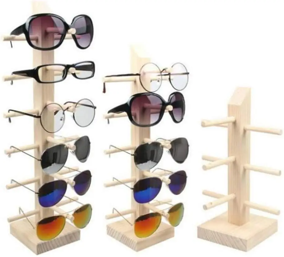 Wooden Sunglasses Display Stands Eyeglasses Rack Organizer Glasses ...
