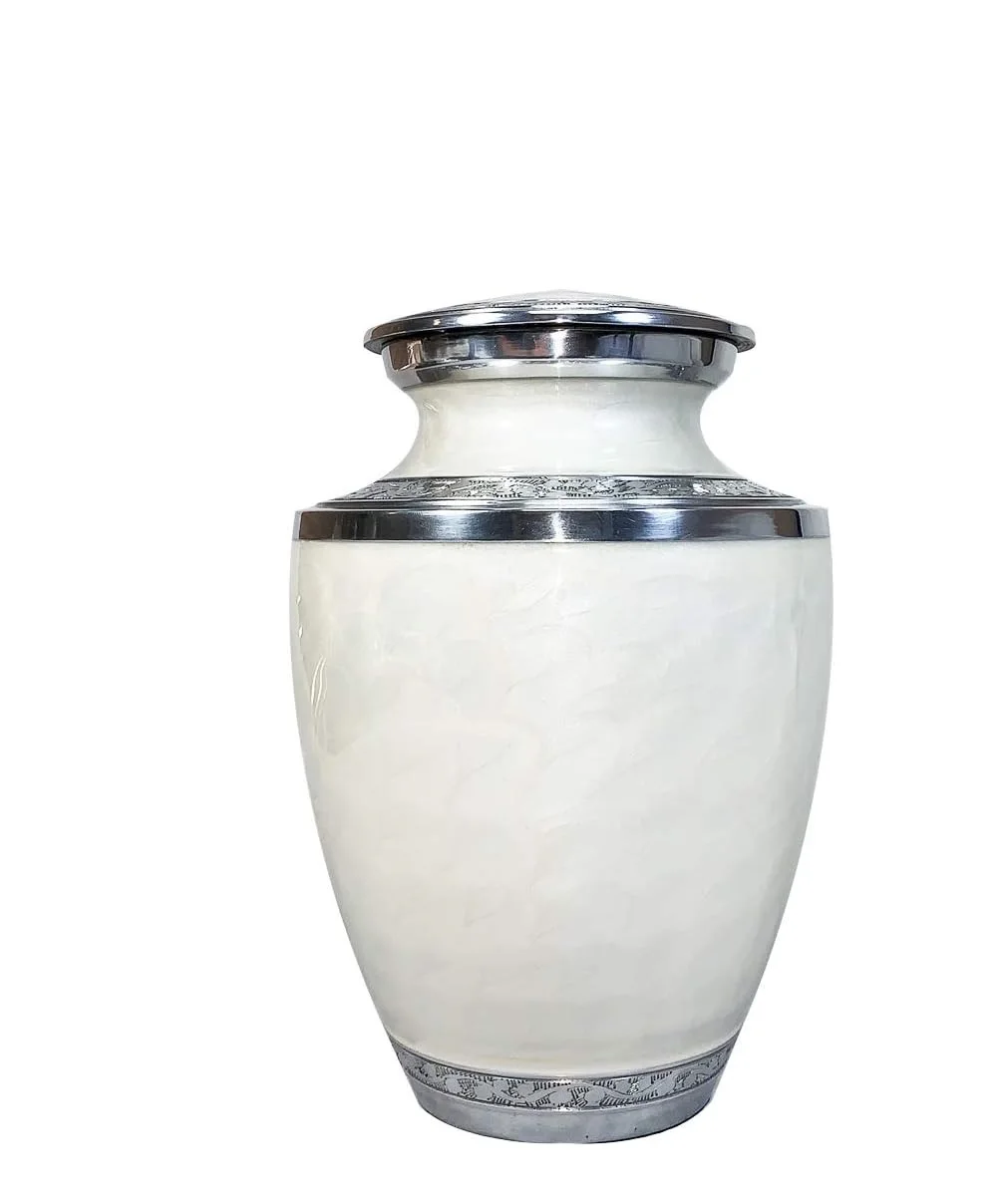 Extra Large Companion Human Funeral Cremation Urn White Personalized ...