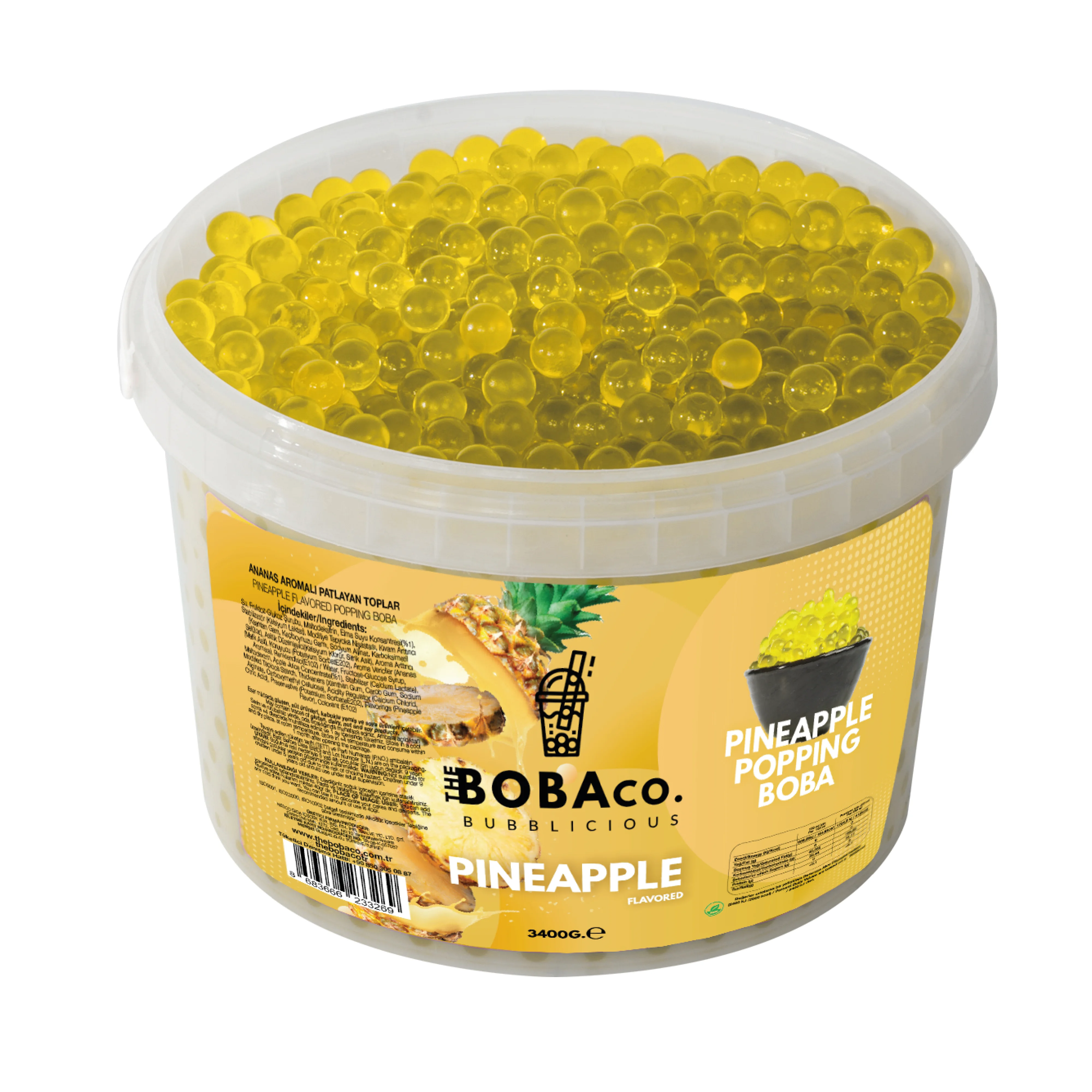 Popping Boba Pineapple 3.4kg Bubble Tea - Buy Pop Ball Bubble Tea ...
