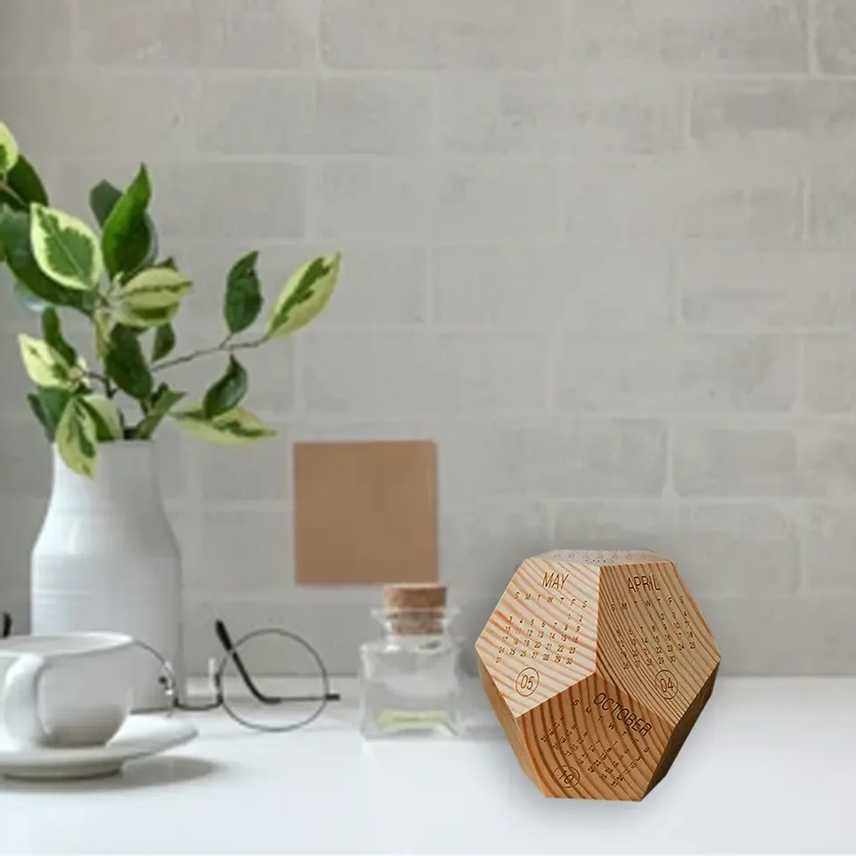 Octagonal Shape New Design Desk Accessory Table Calendar Home Office ...