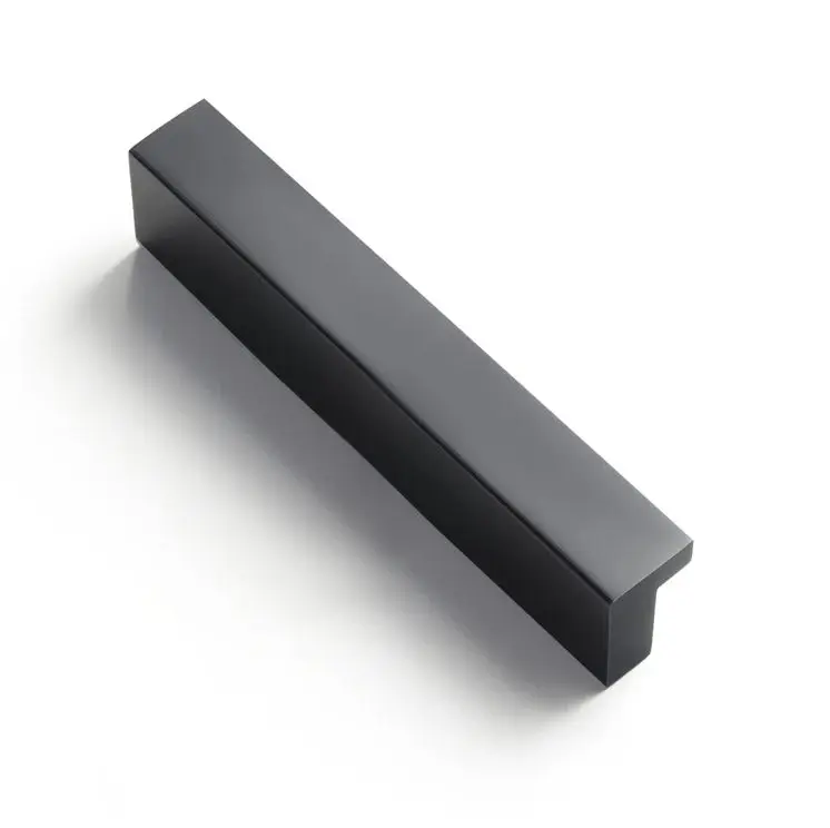 Black Metal Drawer Cabinet Center Bar Pull Handle For Home Kitchen ...