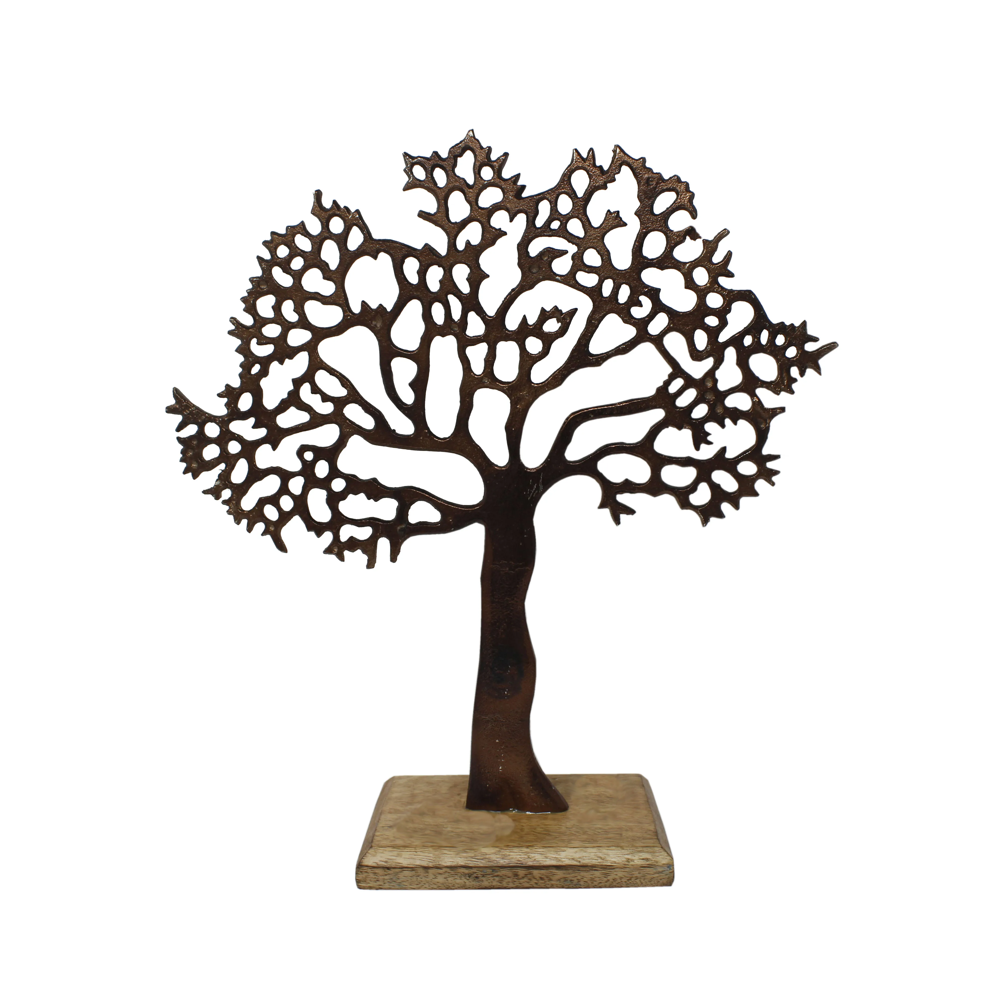 New Arrival Aluminum Tree Of Life Design Polished Wood Rectangle ...