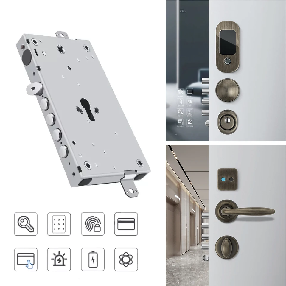 Finger Mobile Home Door Locks Electronic Smart Door Lockset Fingerprint ...