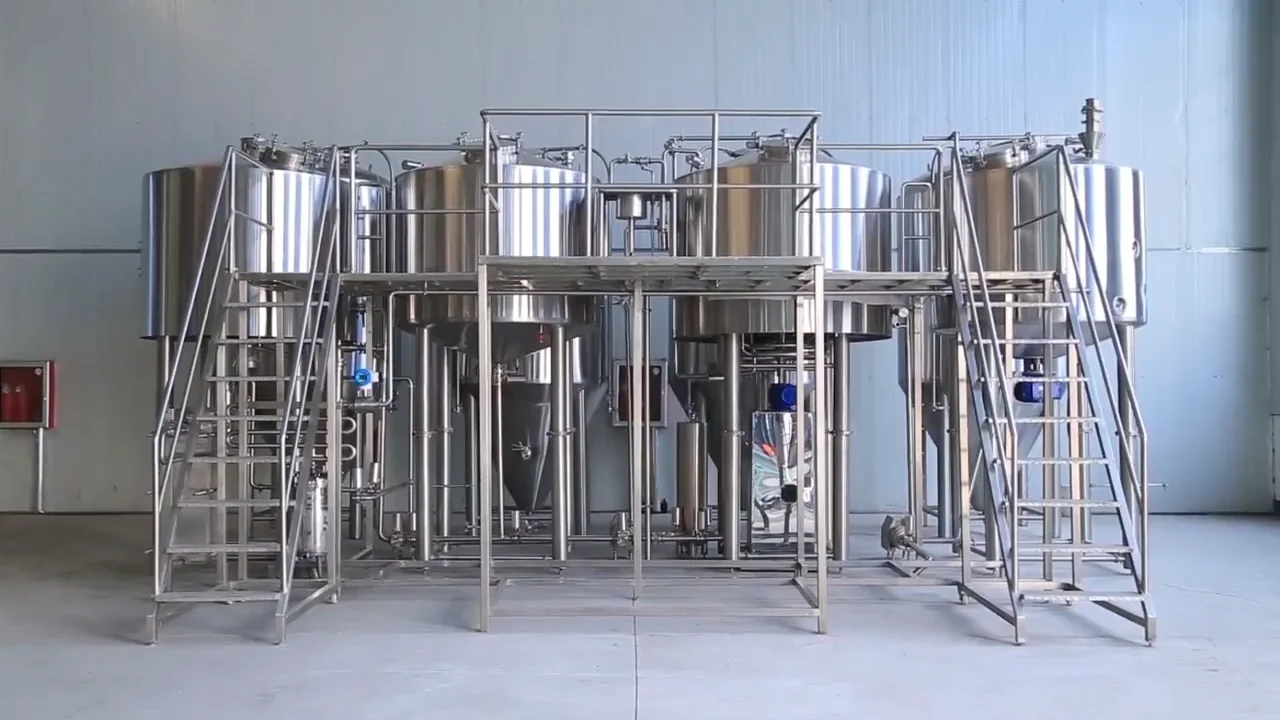 1000l 10hl Steam Heated 2 Vessel Stainless Mash Tun 1000l Beer Brew ...