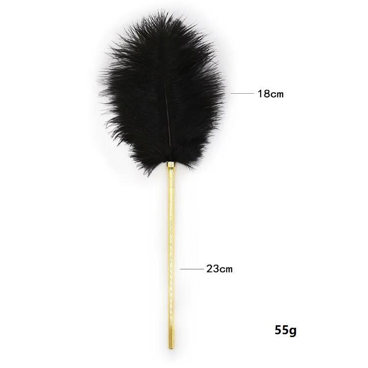 SM Feather Tickler Gold Chain Tease Tickler Crop for Adult Sex Play ...