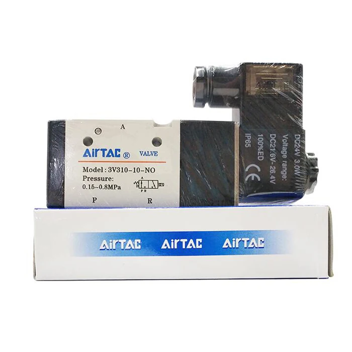 Pneumatic Valve Solenoid Valve 3v310-10-nc Normally Closed Dc12v 24v Ac220v,3/8",3 Port 2 ...