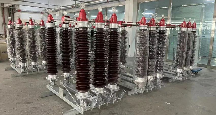 Outdoor Manual Three Phase Disconnector Isolator Switch 72.5KV to 145KV ...