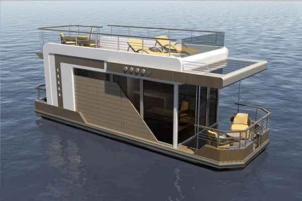Floating Restaurant Dock Floating Pontoon House On Water - Buy Floating ...