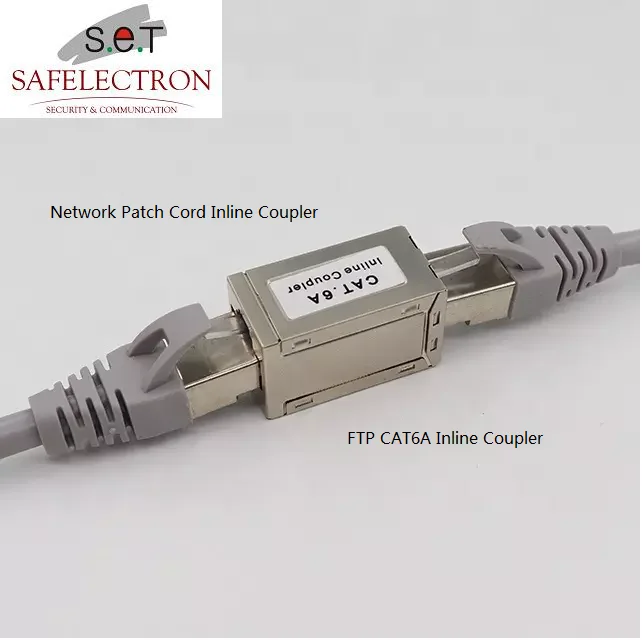 Shielded Cat6a Rj45 In-line Coupler Female Keystone Jack High ...