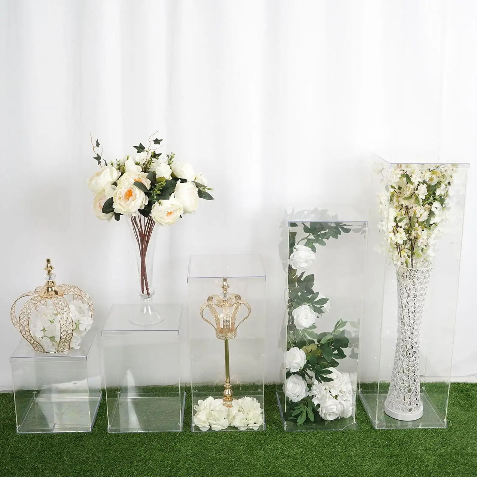 Clear Acrylic Display Boxes - Perfect for Wedding Decor