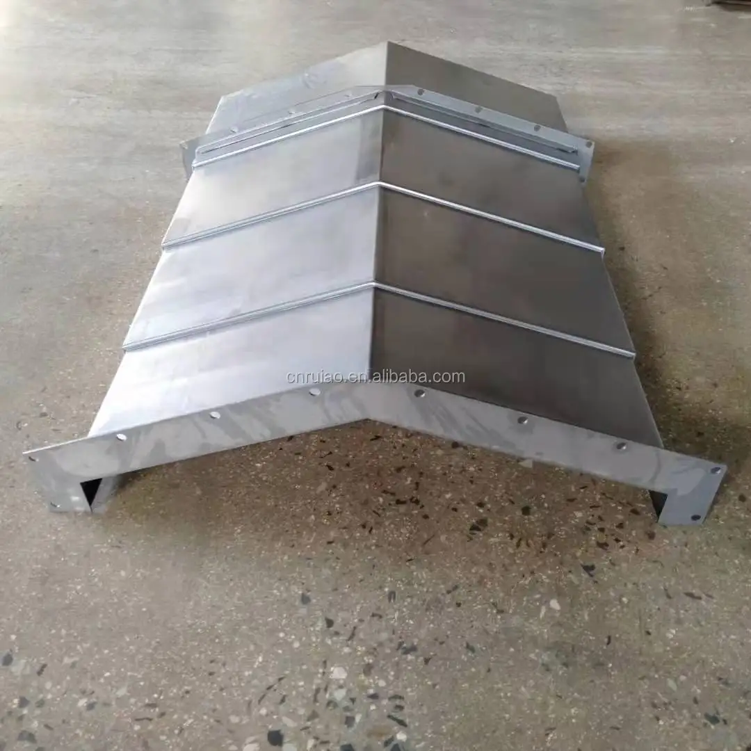 Steel Plate Telescopic protection Bellows Cover for Machine Tool ...