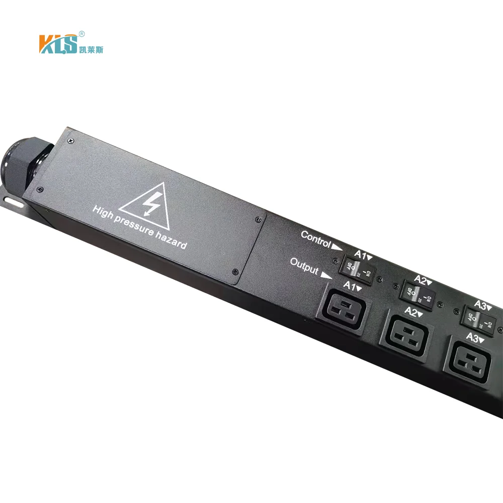 High Power C19 Socket Pdu Three Phase 63a Circuit Breaker Output Branch 3363