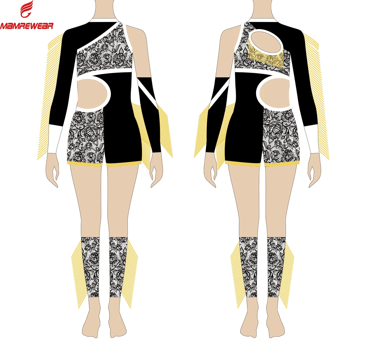 Majorette Cheerleading Jersey - Custom Dance Costumes