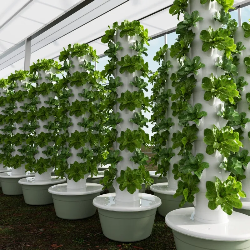 Indoor Multi Layers Aeroponic Towers for Hydroponic Growing