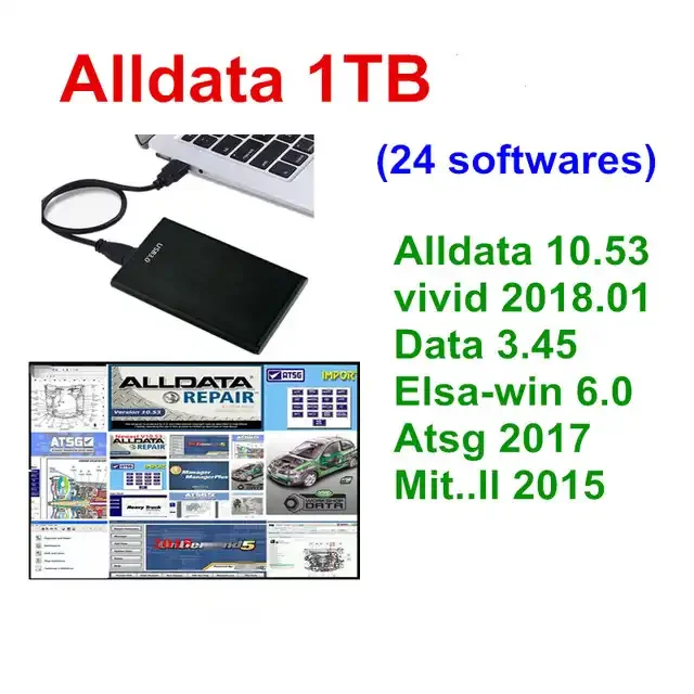 All Data 10.53 1TB Auto Repair Software - 24-in-1 Tools
