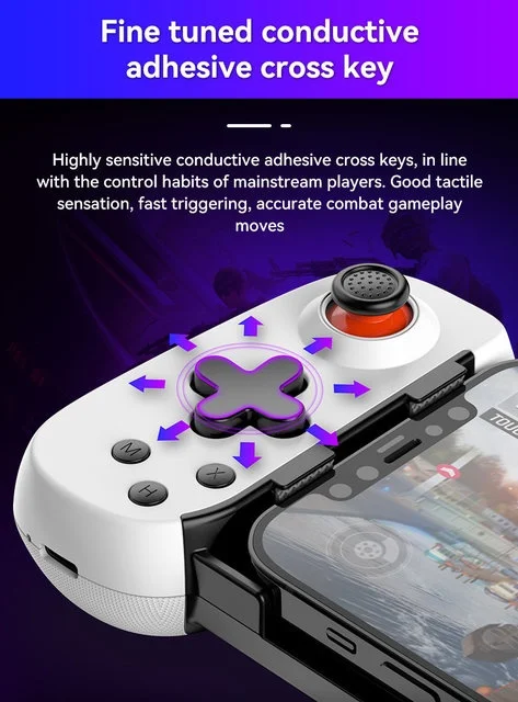 D6DP Wireless Gamepad Stretching Extendable Gaming Controller BT Handle ...