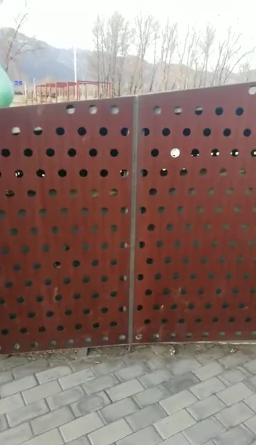Driveway Sliding Gates Corten Steel Driveway Gate Metal Iron Gate Laser ...
