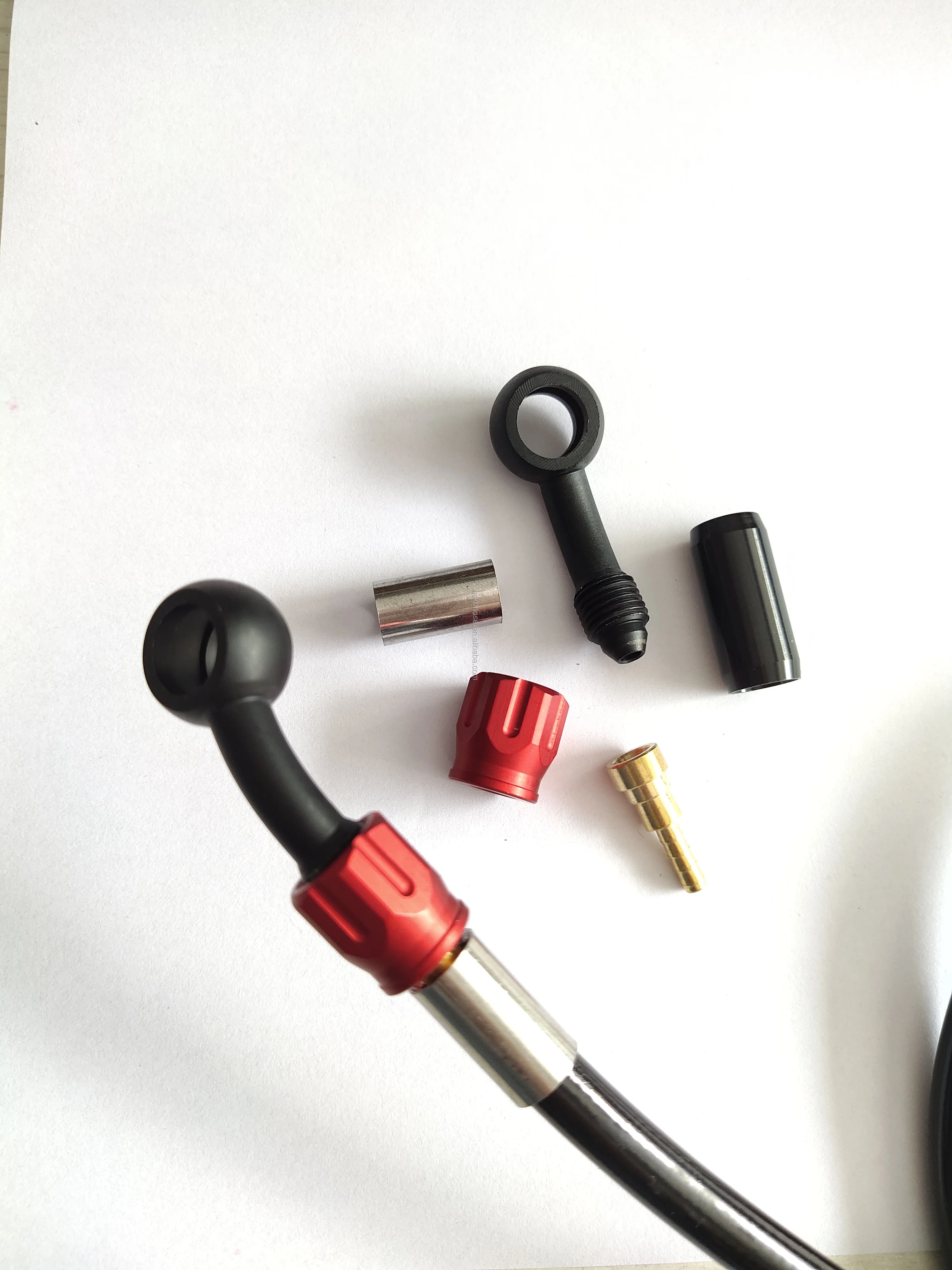 SAE J1401 1/8 Flexible Pre-Made Braided Brake Lines Hose