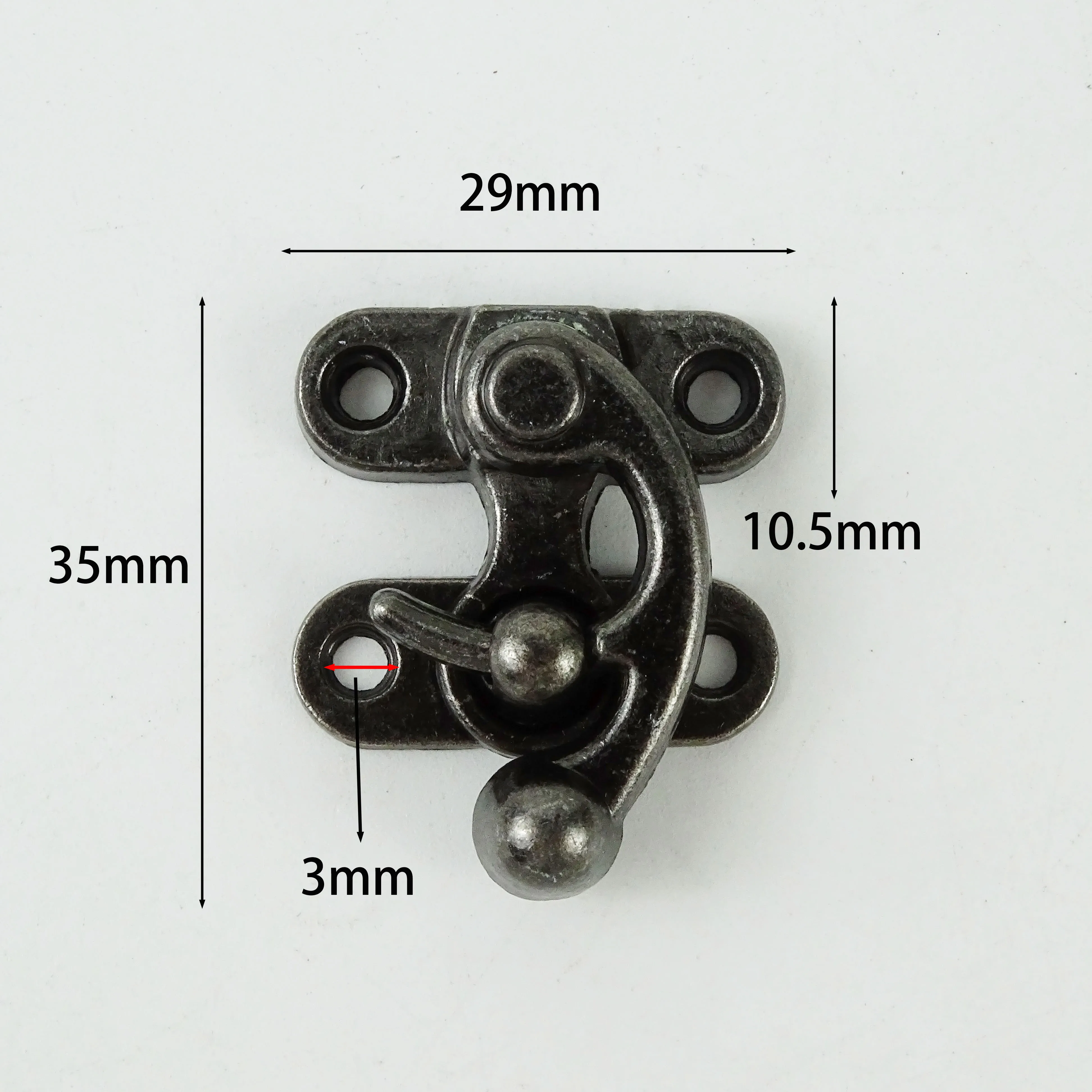 Metal Catch Curved Buckle Latch Vintage Style Left Right Toggle Hasp ...