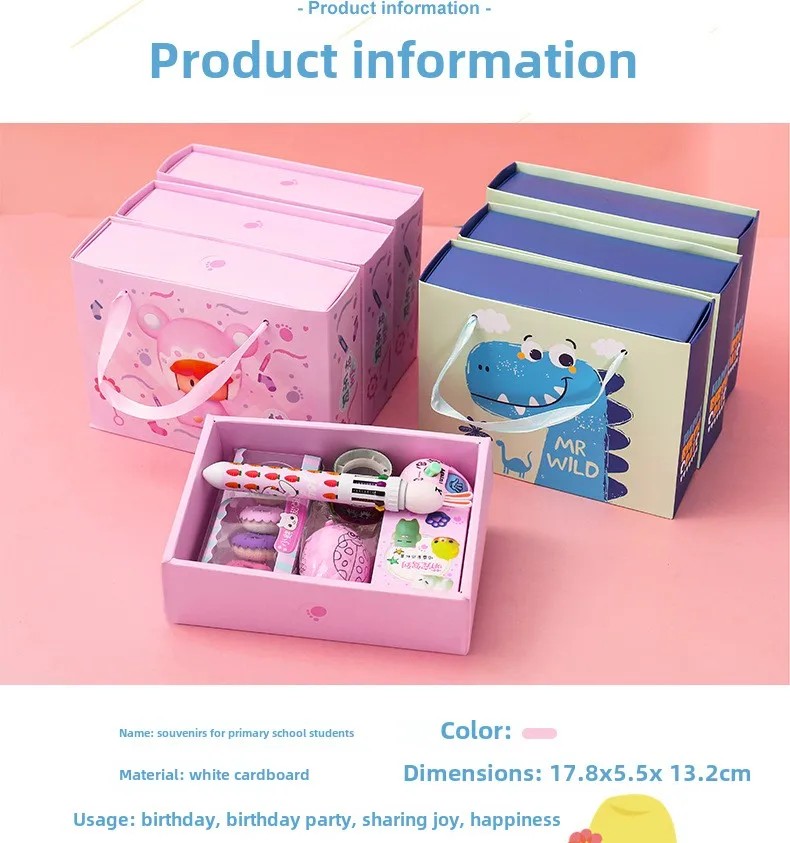 Stationery Dinosaur Set Gift Box - Perfect for Back to School