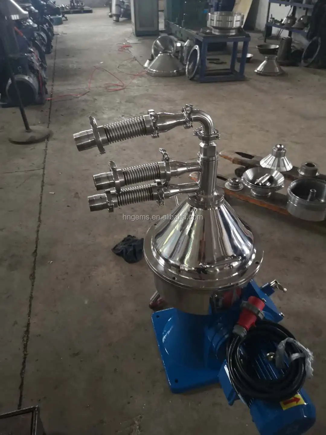 3 Phase Separation Vertical Electric Fat Skimmer For Milk Fat ...