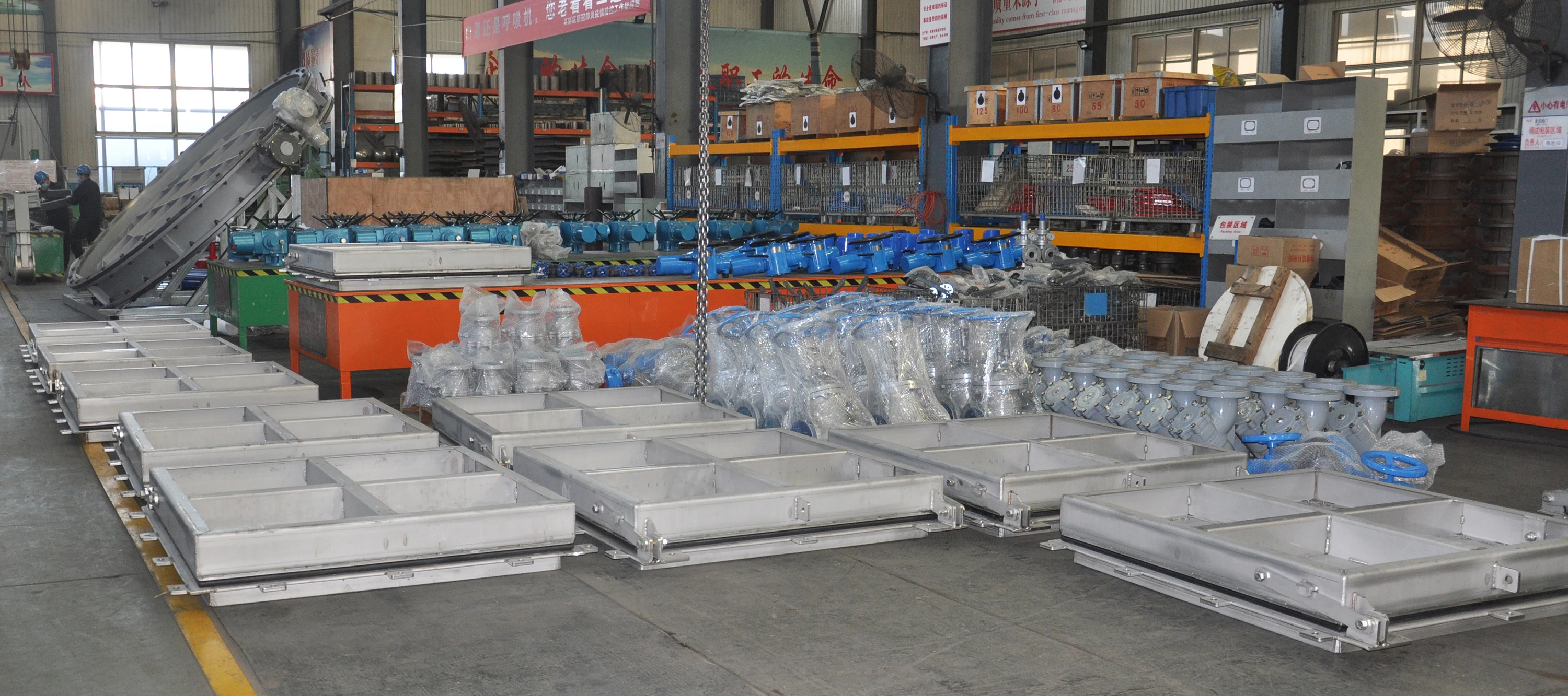 Metal Seal Cast Iron Drainage Square Flap Gate Valve