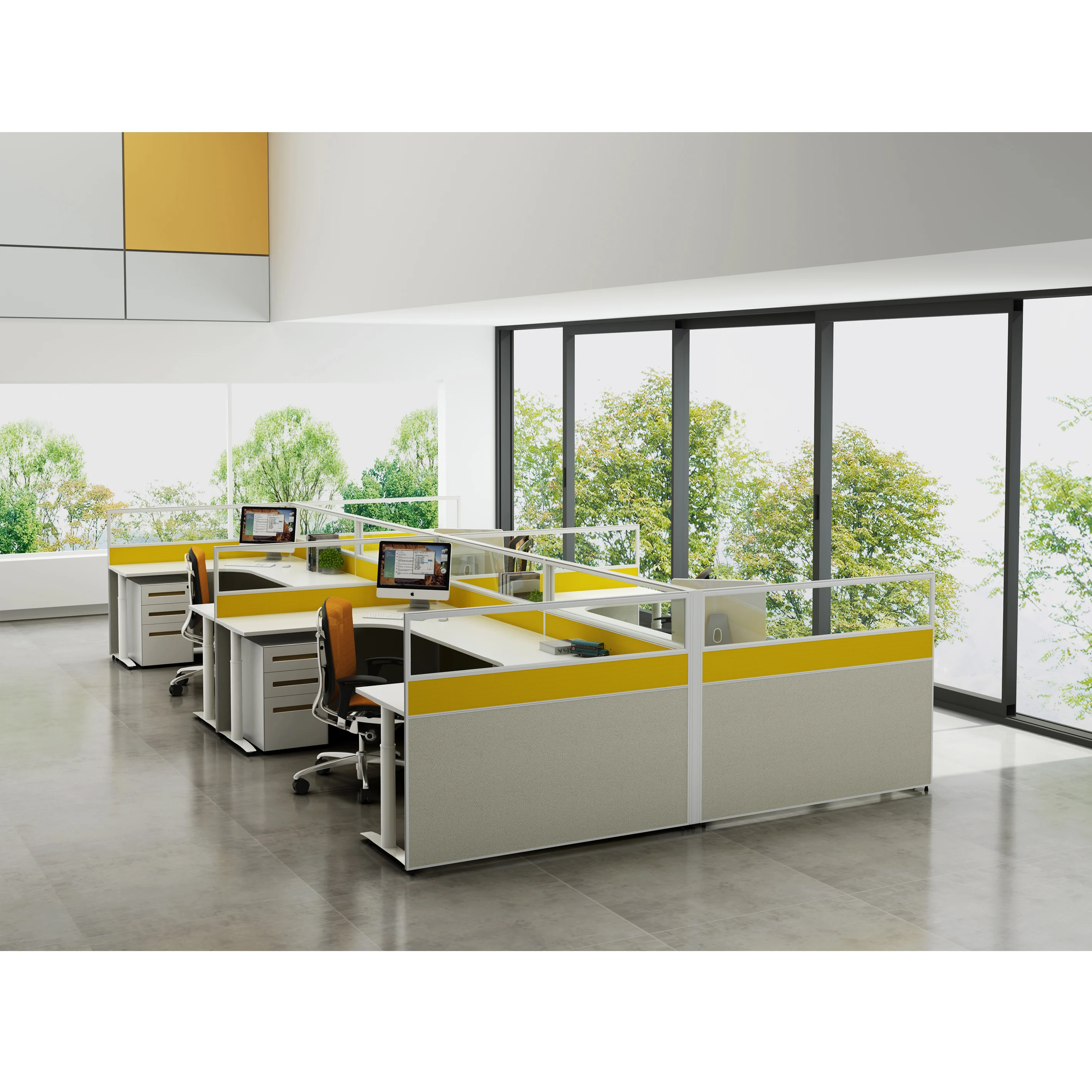 Modular Cubical Work Station Desk - Modern Office Furniture