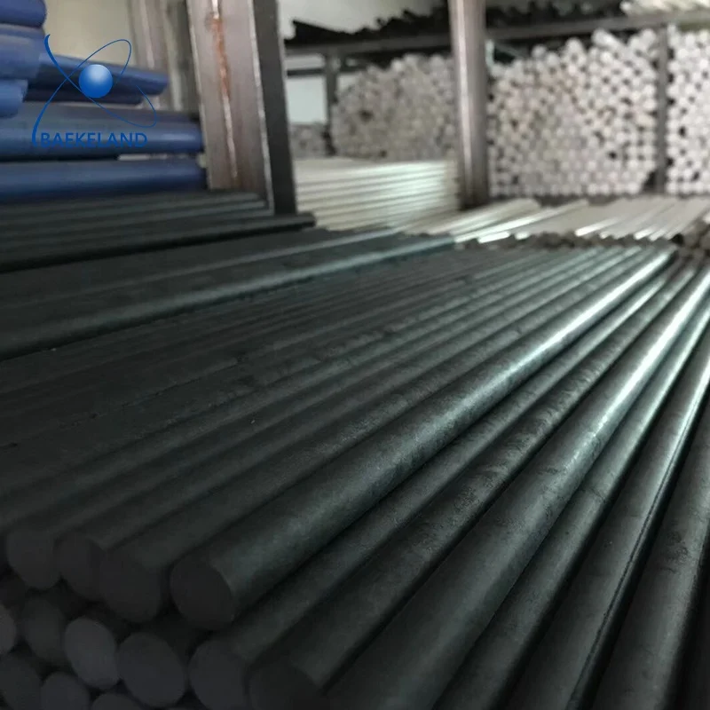 Black PPS GF40 Rod - High Strength & High Temperature Resistant