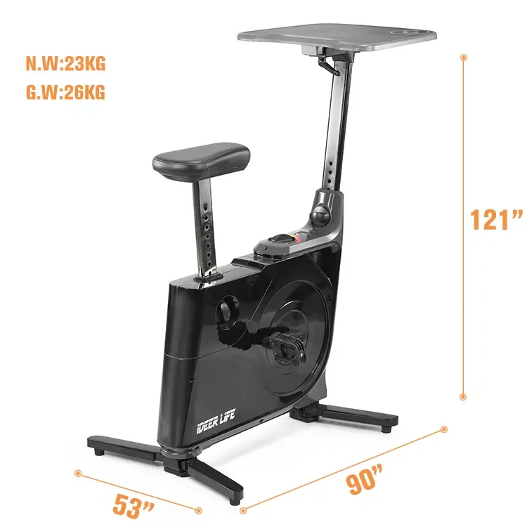 Magnetic Exercise Bike with Desk - Ideal for Home Office