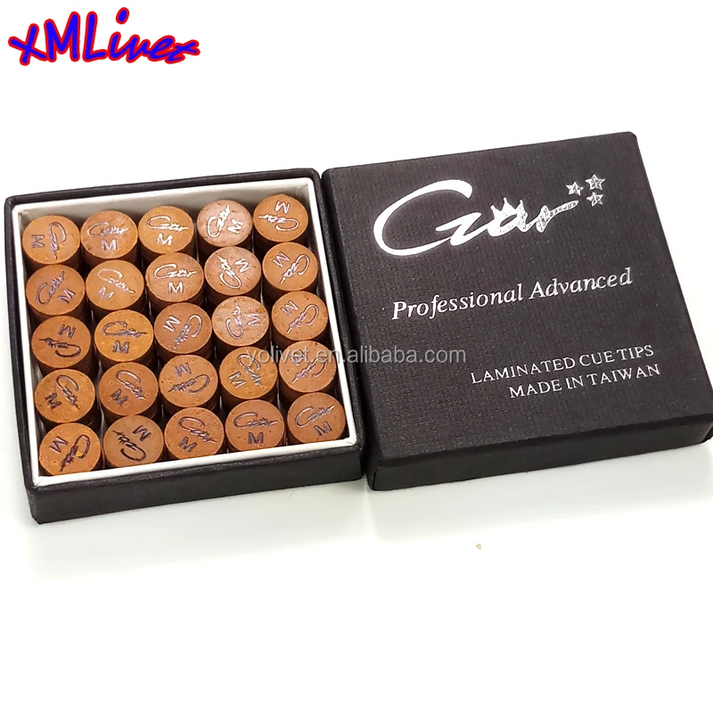 Original Czar Cue Tips 13mm Brown Pigskin - Professional Billiards ...