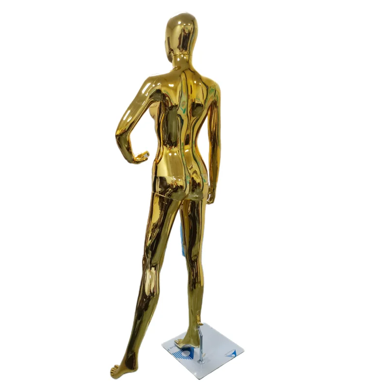 Modern Luxury Chrome Golden Full Body Female Mannequin Fashion Sexy ...